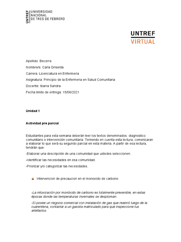 Principiio de La Enfermeria en Salud Comunitaria. Carla Becerra | PDF ...