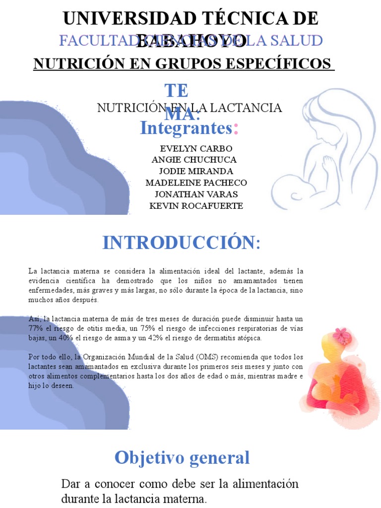 Nutrición En La Lactancia Pdf Amamantamiento La Leche Materna