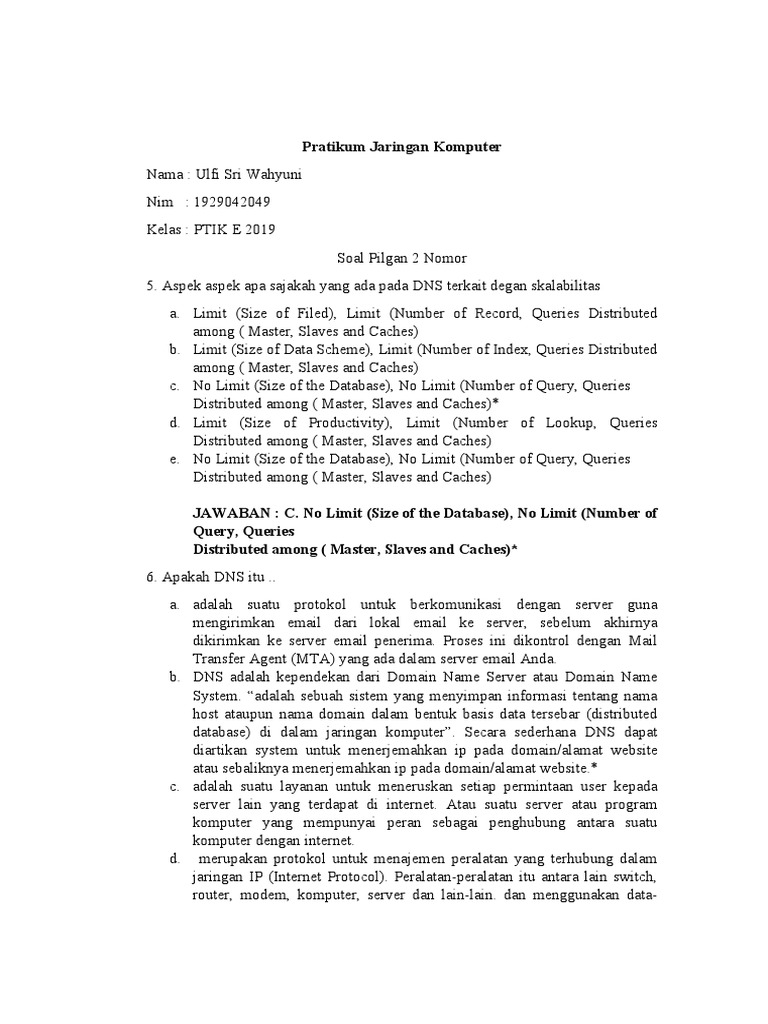 Soal Pilgan 2 Nomor | PDF