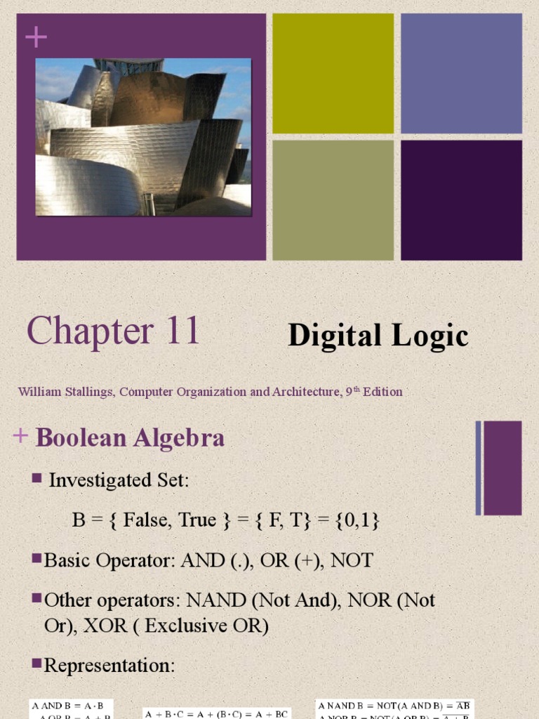 Slot16 CH11 Digital Logic 24 Slides | PDF | Boolean Algebra | Teaching Mathematics