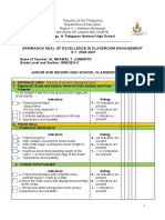 Rubrics For Classroom Cleanliness Assessment | PDF | Waste | Teaching ...