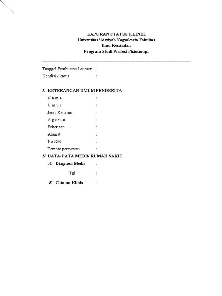 Status Klinis Geriatri | PDF | Kesehatan Holistik | Sains & Matematika