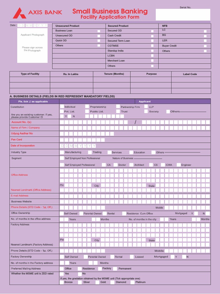 Small Business Banking: Unsecured Product Secured Product NFB | PDF ...