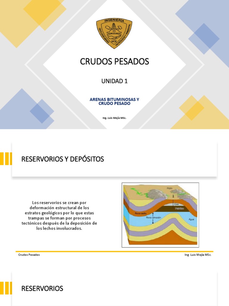 Unidad 1. Definiciones de Arenas Bituminosas y Crudo Pesado | PDF ...
