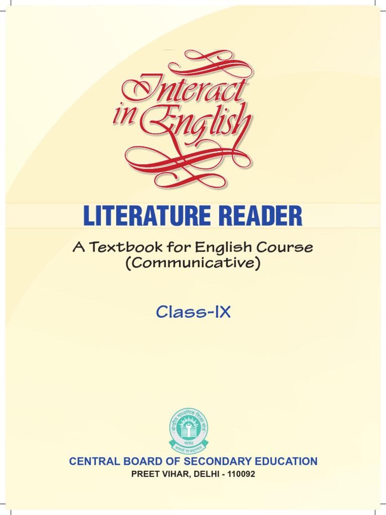 Literature Reader: Class-IX | PDF | Reading Comprehension | Teachers