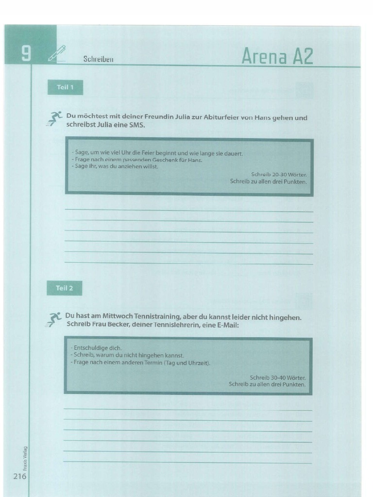 Arena A2 Test Buch-Pages-216,221-222,240,245-246 | PDF