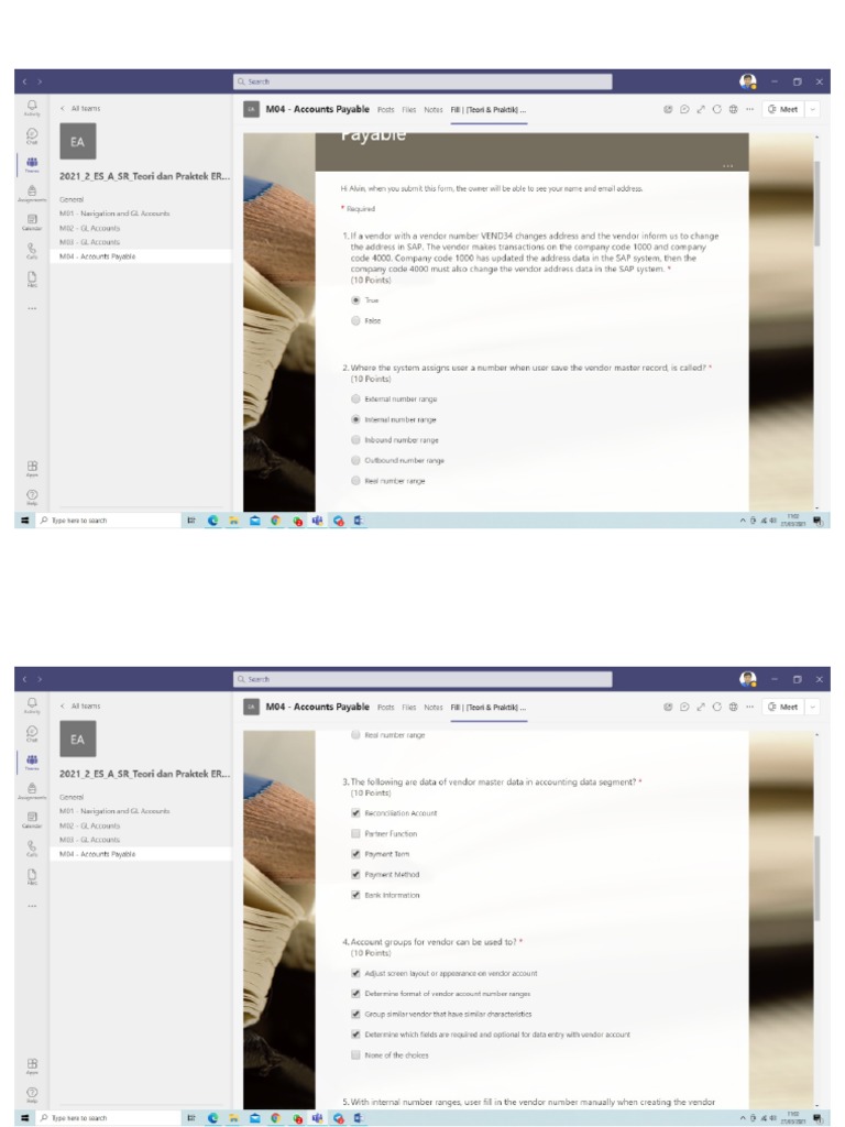 Quiz Sap 4 Pdf 