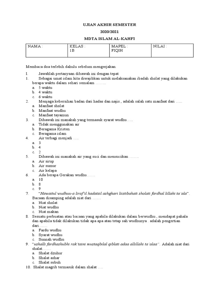 Ujian Akhir Semester | PDF