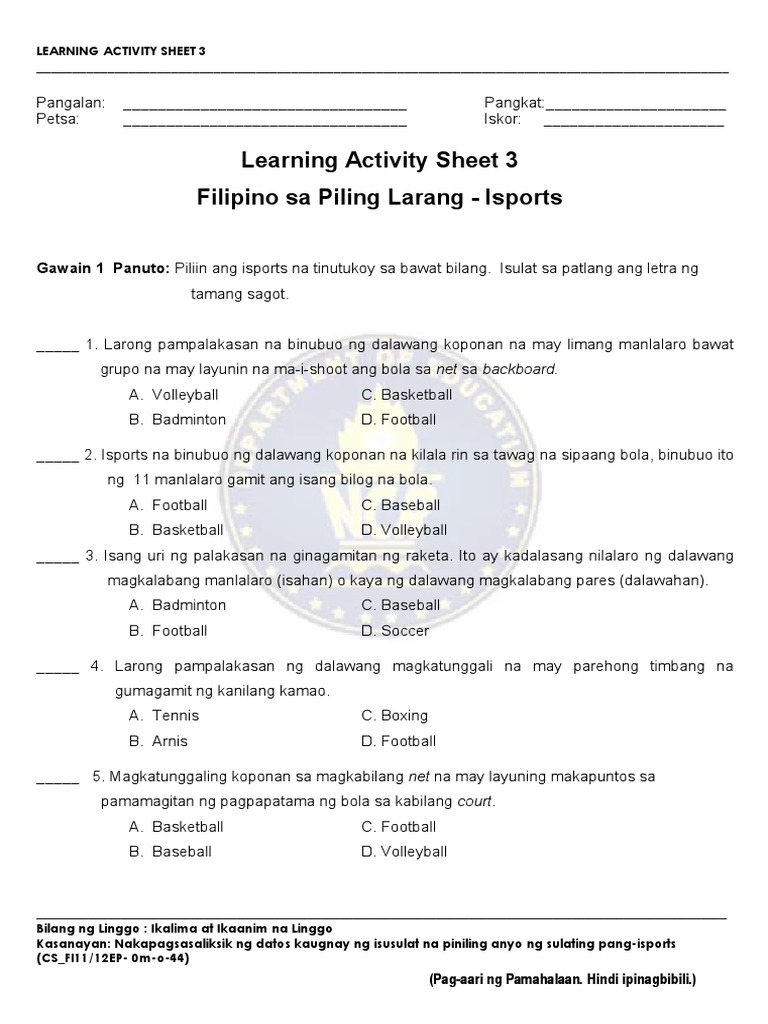 Las 3 Isports | PDF