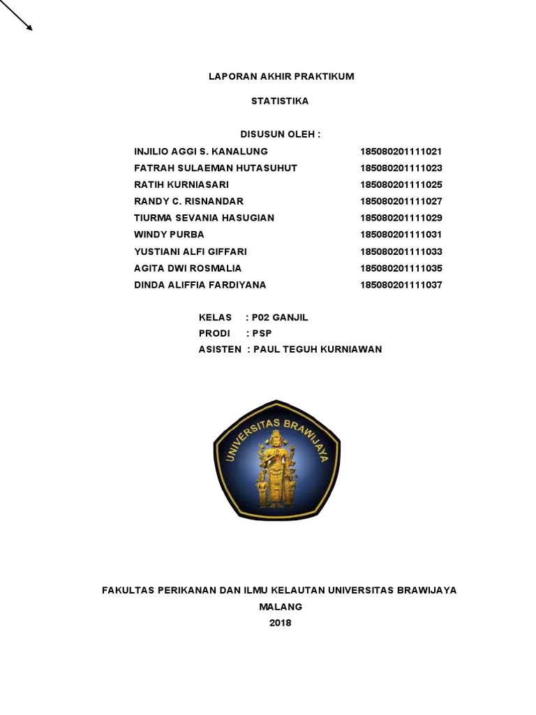 STATISTIKA - Laporan Terakhir 1 | PDF