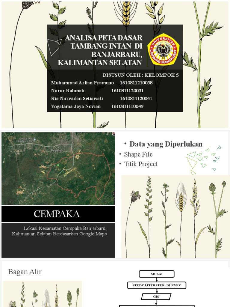 Analisa Peta Dasar Tambang Intan Di Banjarbaru | PDF