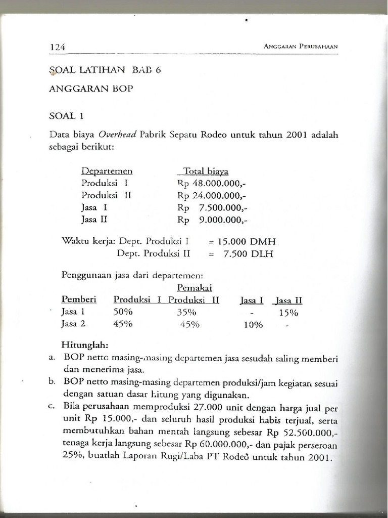 Latihan Soal BOP | PDF