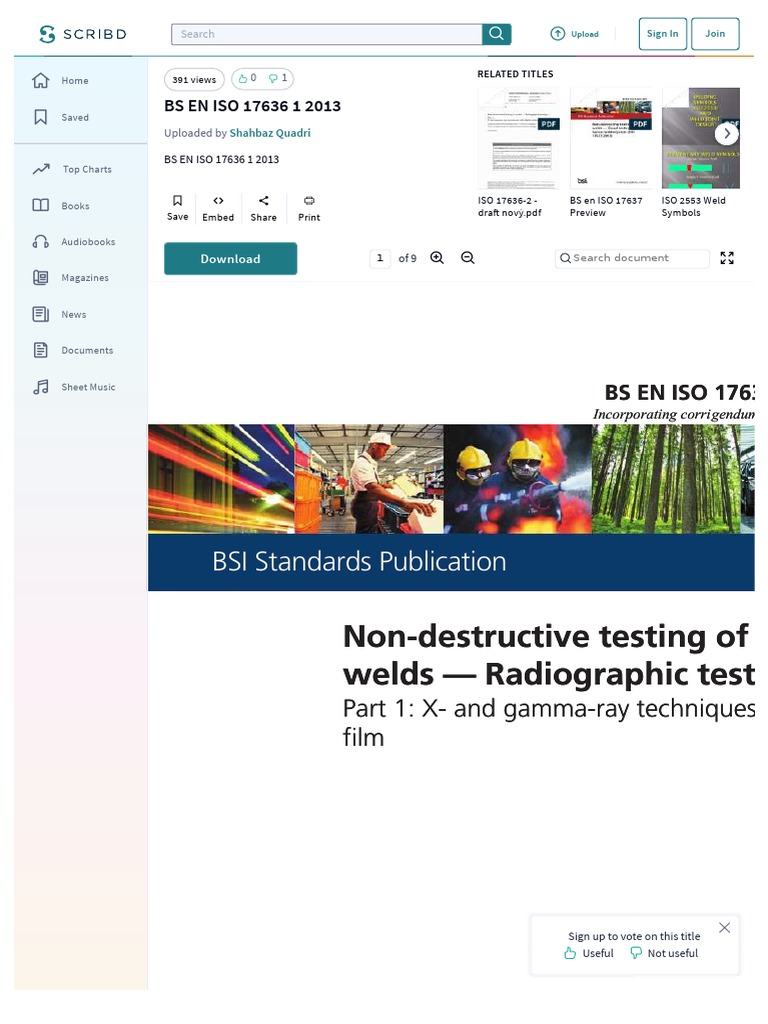 PDF Bs en Iso 17636 1 2013 DL | PDF | International Organization For ...