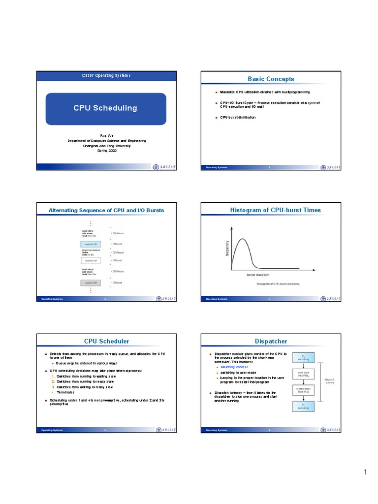 CPU Scheduling: Basic Concepts | PDF | Scheduling (Computing) | Thread (Computing)
