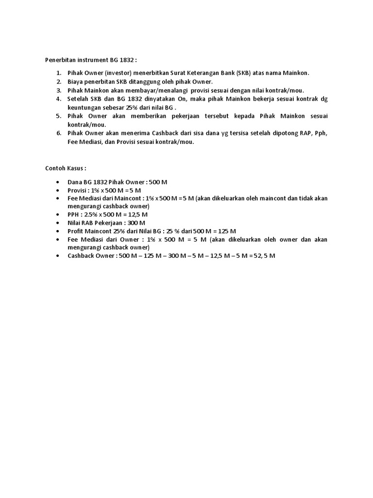 Dana Provisi BG 1832 | PDF | Bisnis | Pengelolaan Keuangan & Uang