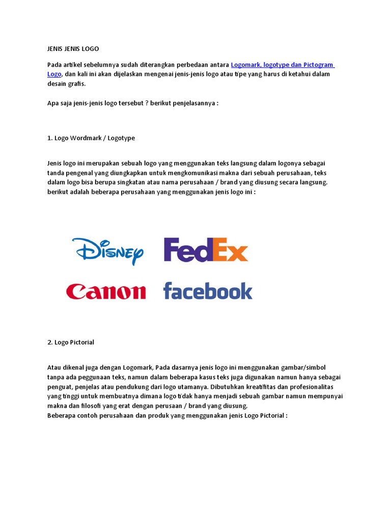Jenis Jenis Logo | PDF