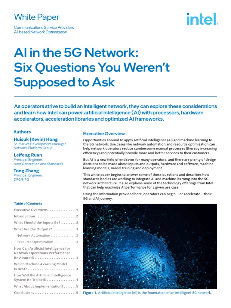 Ai in The 5g Network White Paper | PDF | Artificial Intelligence ...