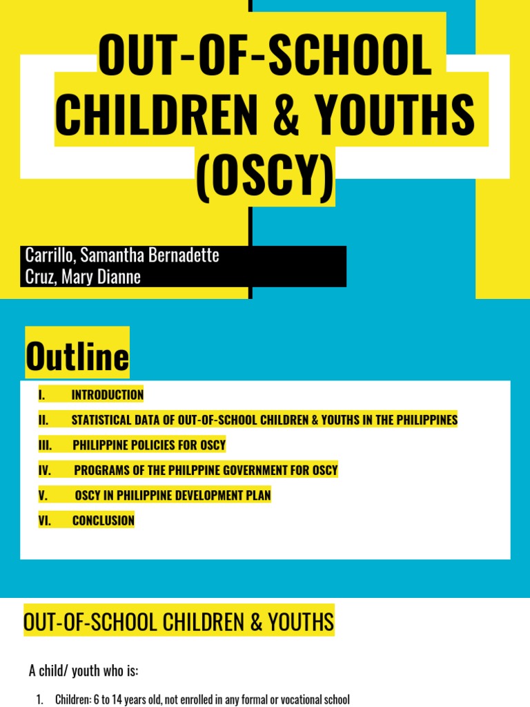 OSCY in the Philippines: Programs and Policies for Out-of-School ...