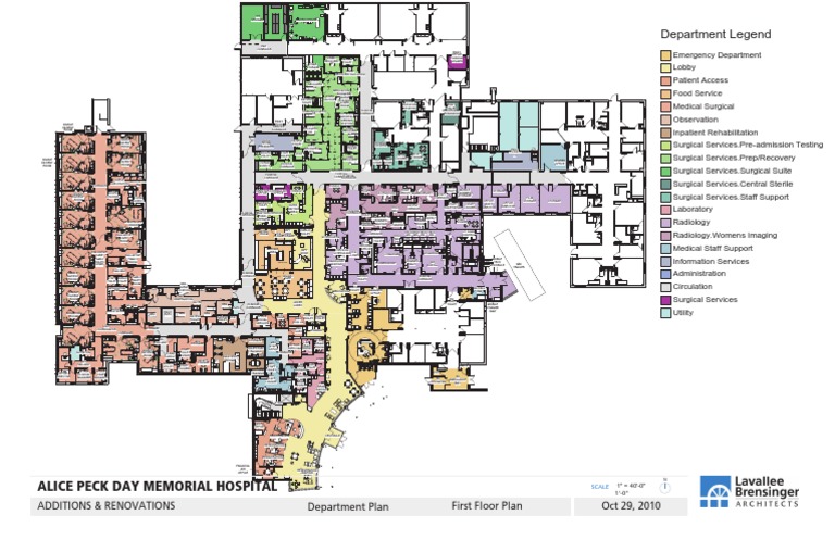 Alice Peck Day Memorial Hospital: Department Legend | PDF | Radiology ...