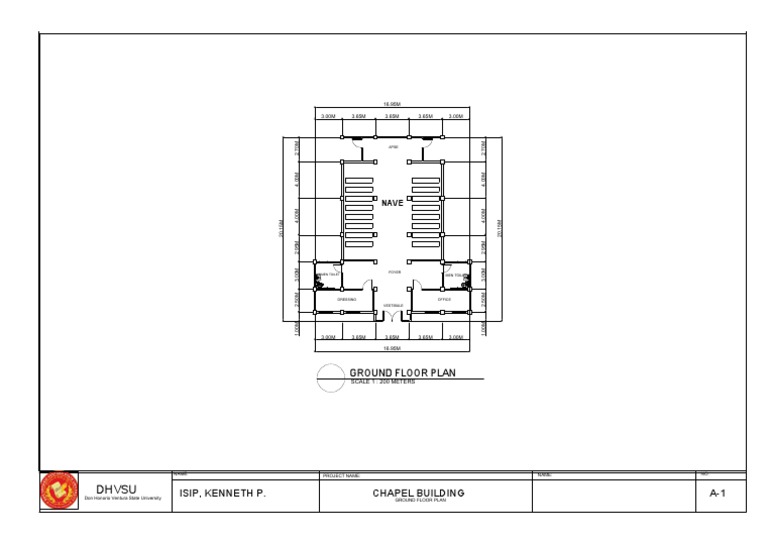 Dhvsu: Isip, Kenneth P. Chapel Building A-1 | PDF | Buildings And ...