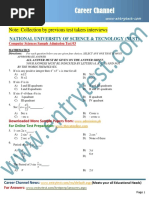 ECAT Test Sample Test Papers - New | PDF | Oscillation | Macromolecules