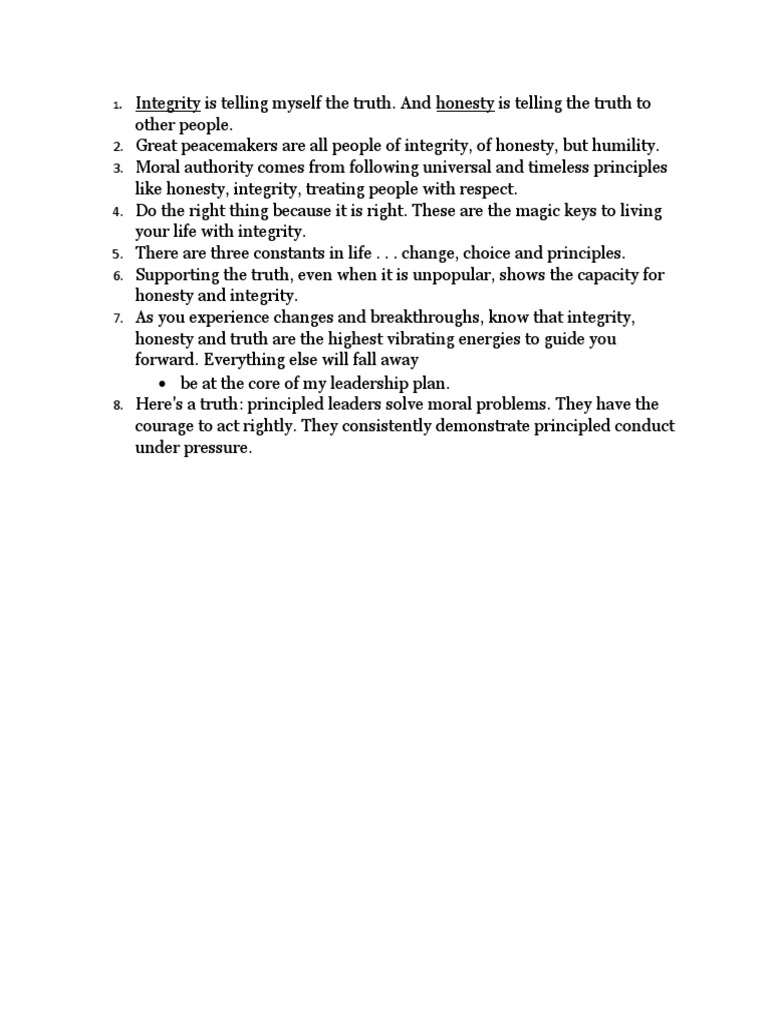 Integrity | PDF
