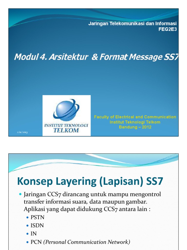 Modul 4.arsitektur ss7 | PDF