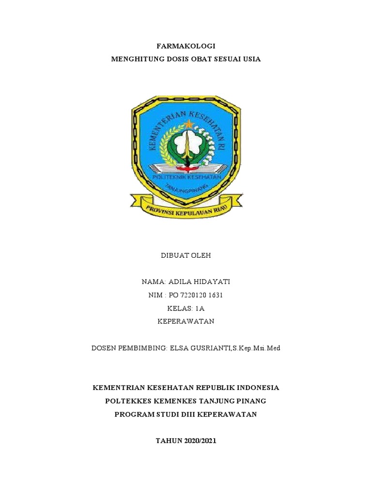 FARMAKOLOGI Pemberian Dosis Obat Adila-Dikonversi | PDF