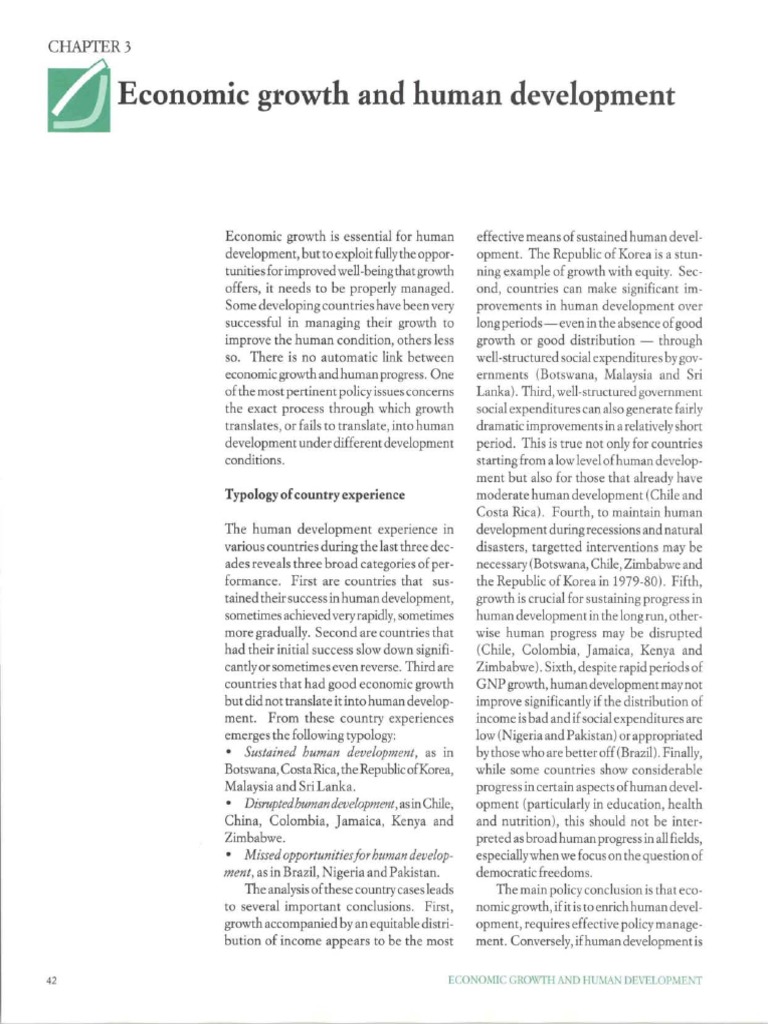 Chap3 Econ Growth and Dev't | PDF | Economic Growth | Poverty