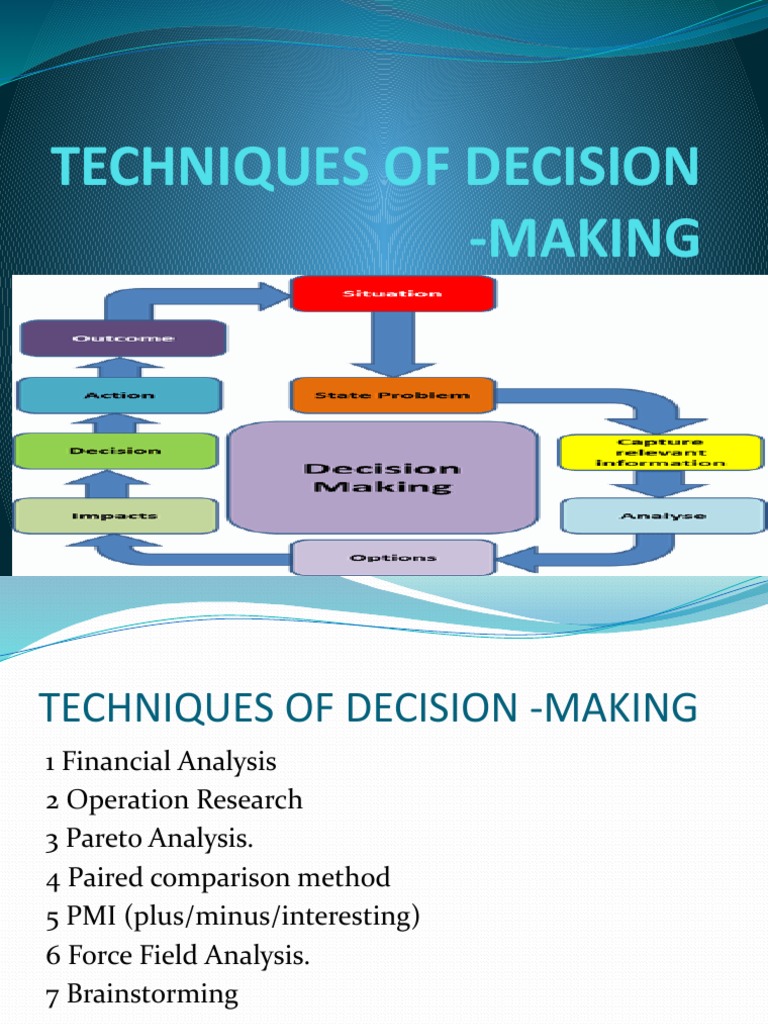 Techniques of Decision - Making | PDF