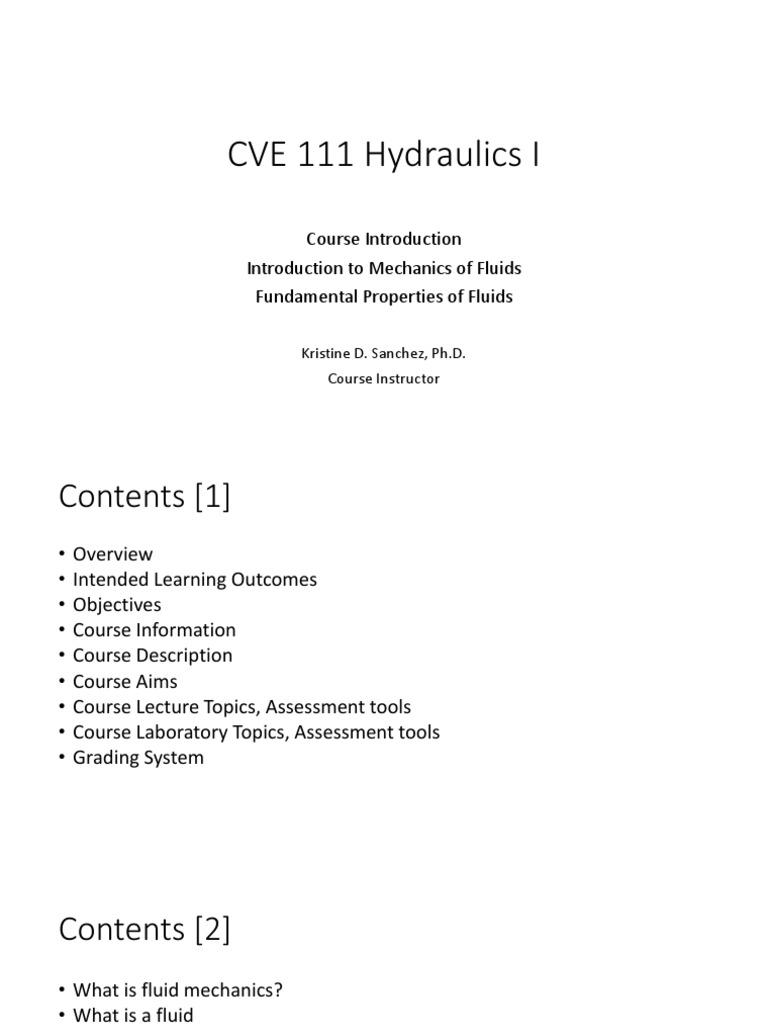 Topic 1 Introduction and Properties of Fluids | PDF | Pressure | Viscosity