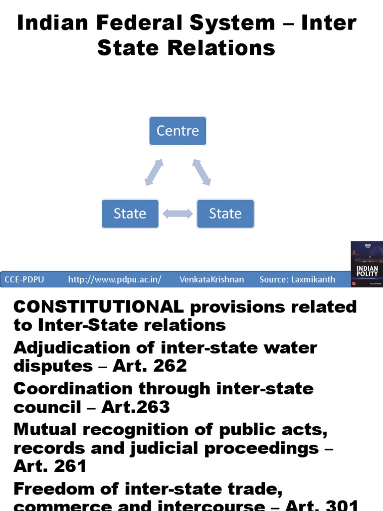 Inter-State Relations | PDF | Tribunal | U.S. State