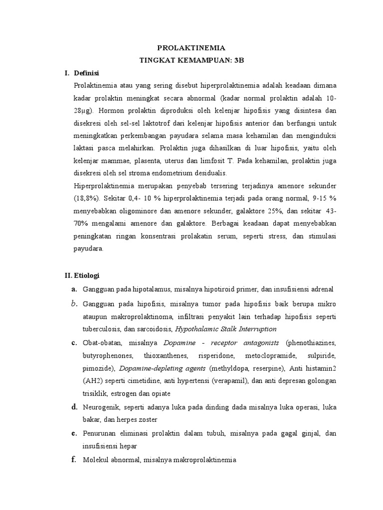 Dimas Muhammad Ilham - Prolaktinemia | PDF