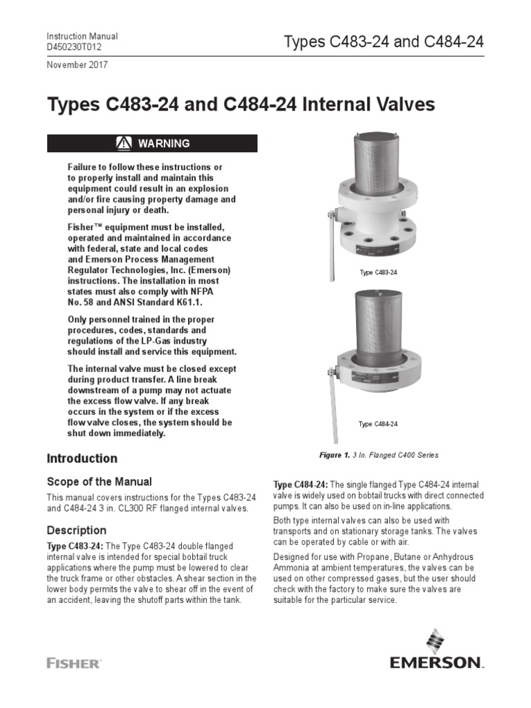 Instruction Manual Fisher c483 2 | PDF