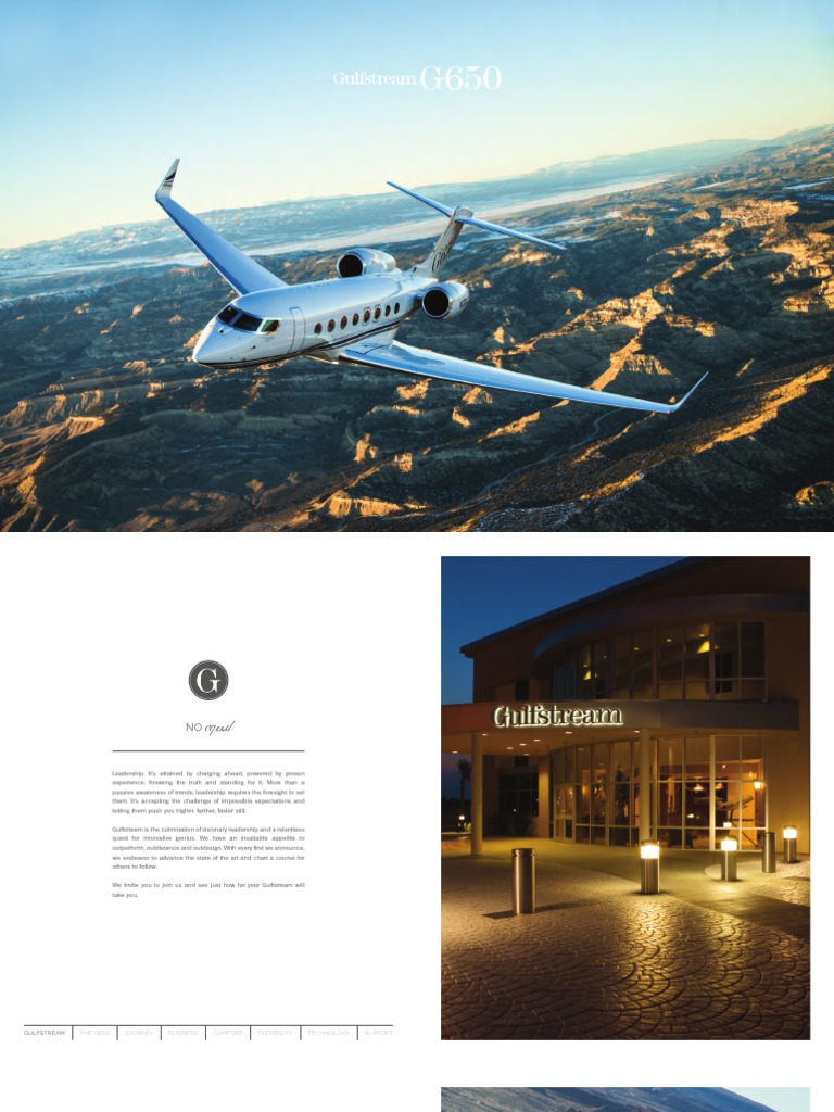 Gulfstream G650 Brochure | PDF | Aviation | Aircraft