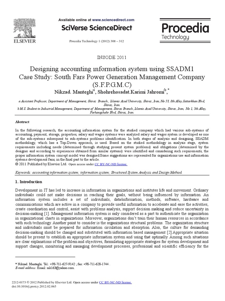 Case Study AIS #2 | PDF | Information System | System