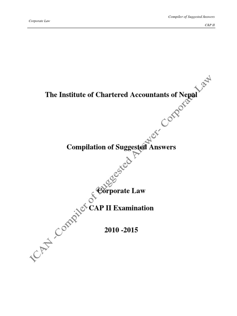 CAP II Scanner Corporate Law | PDF | Audit Committee | Accountant