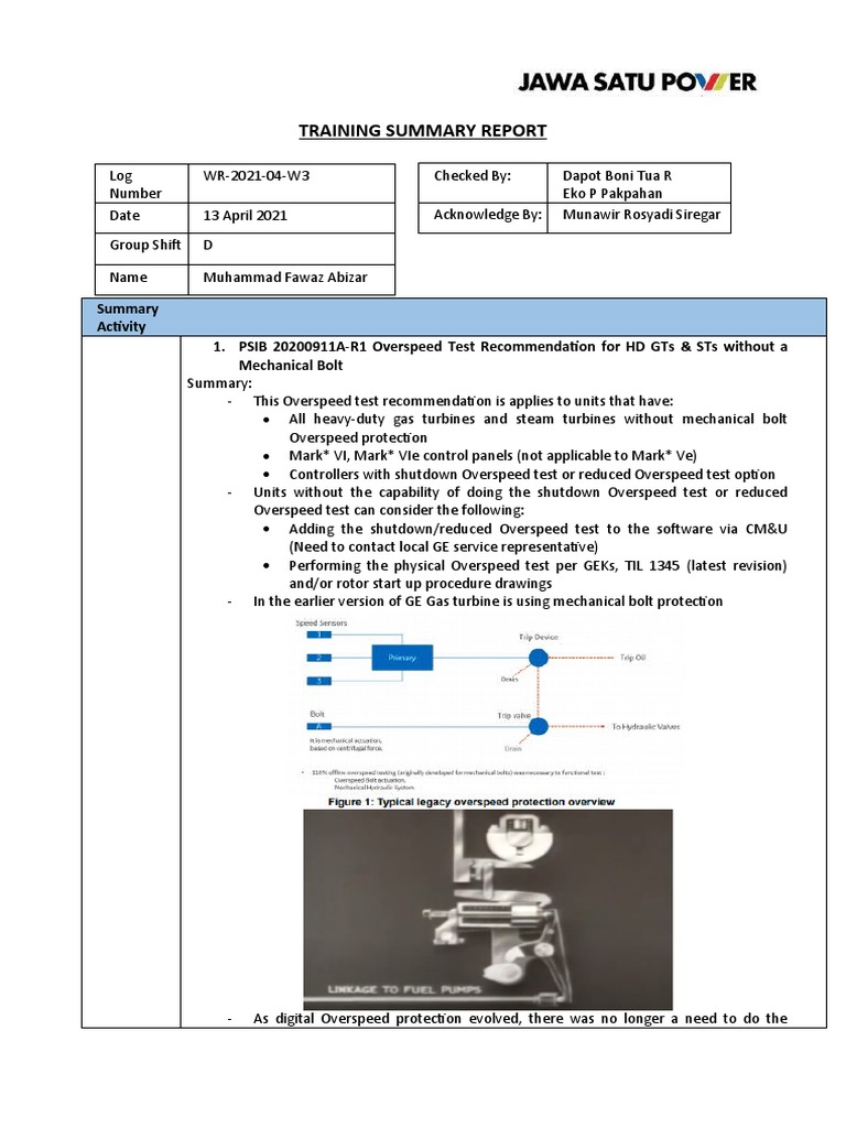 Overspeed Test Guidelines for Turbines | PDF | Turbine | Gas Turbine