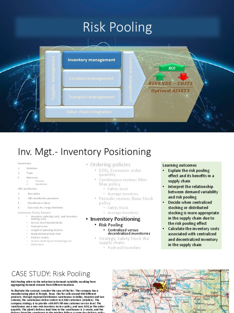 Risk Pooling Reduces Inventory Costs Through Demand Variability ...