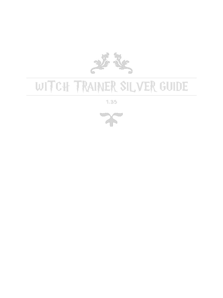 Witch Trainer Silver Guide | PDF | Bikini | Bra