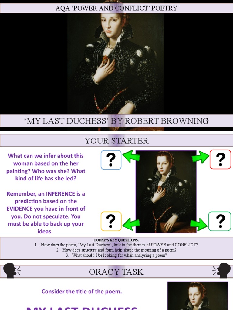 My Last Duchess' by Robert Browning My Last Duchess' by Robert Browning ...
