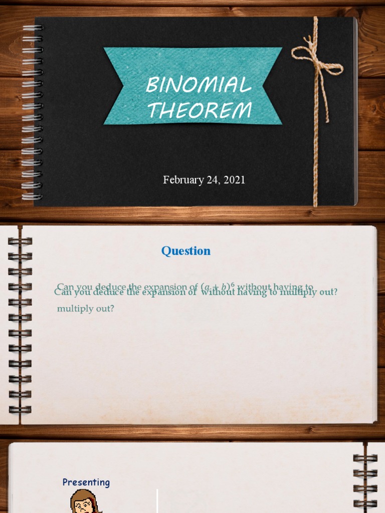 Binomial Theorem | PDF | Discrete Mathematics | Elementary Mathematics