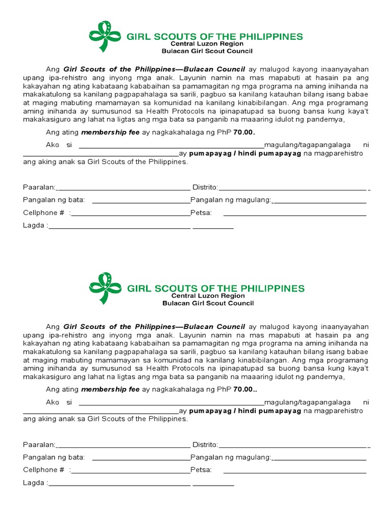 GSP Commitment Form | PDF