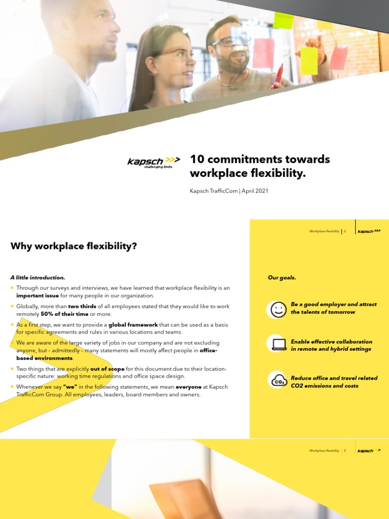 Workplace Flexibility Framework | PDF | Telecommuting | Employment