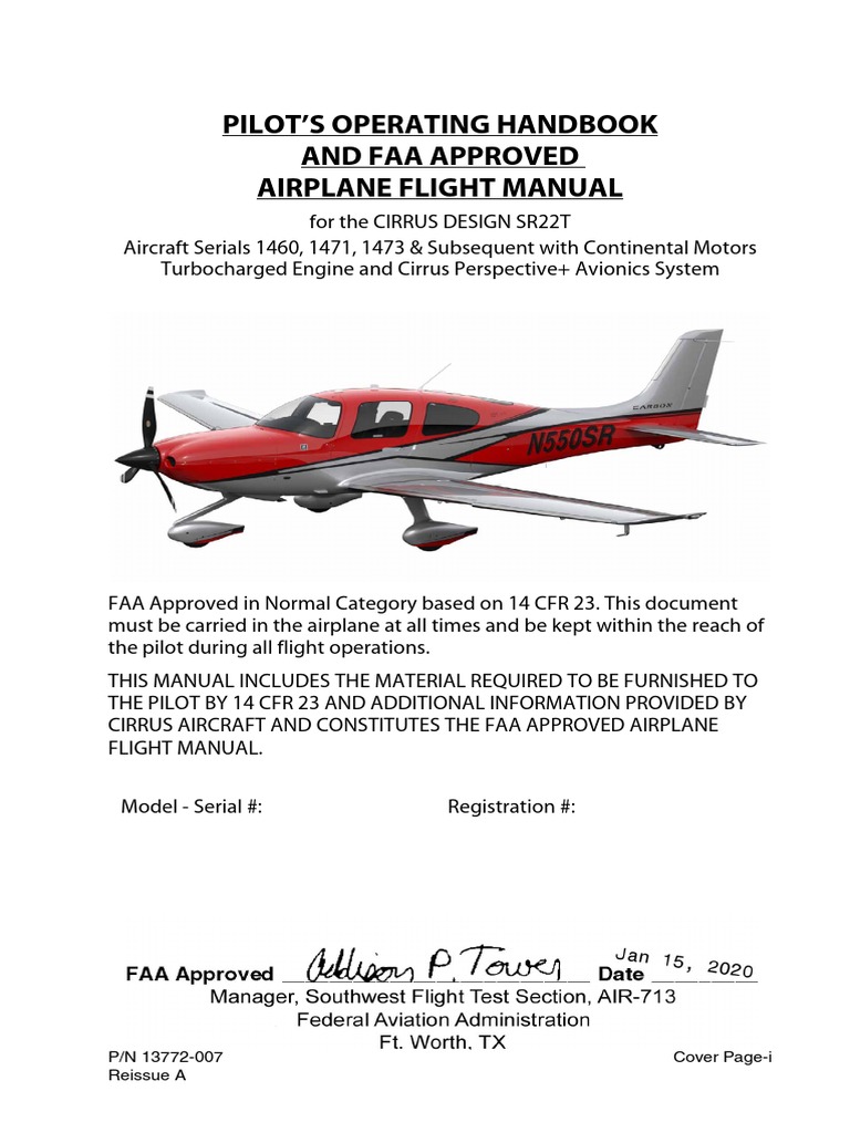 SR22T G6poh | PDF | Airspeed | Altimeter