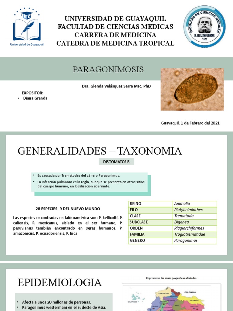 PARAGONIMIASIS | PDF | Especialidades Medicas | Enfermedades y trastornos