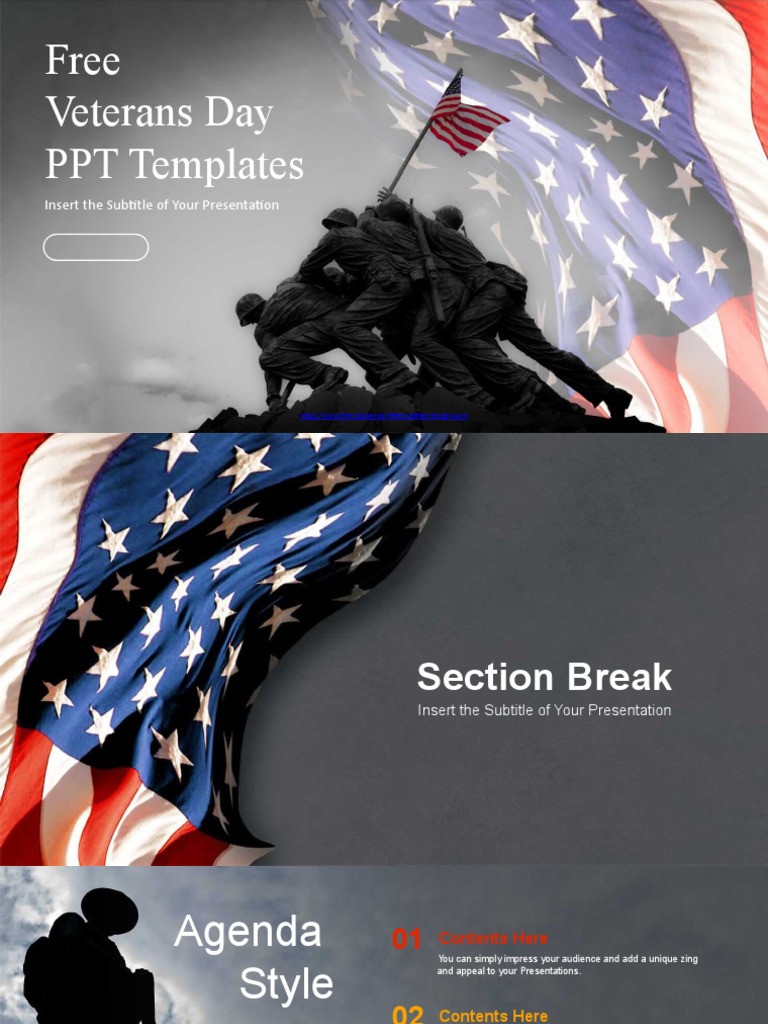 Happy Veterans Day PowerPoint Templates | PDF | Business | Art