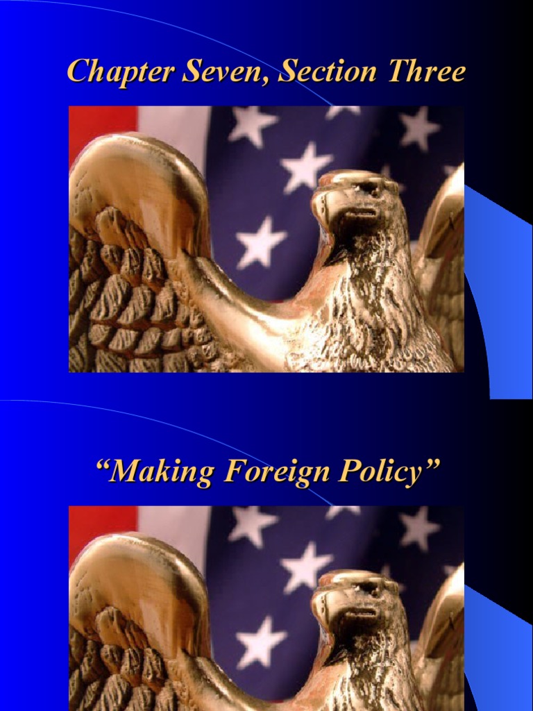 U.S. Foreign Policy Goals and Tools | PDF | Foreign Policy Of The ...