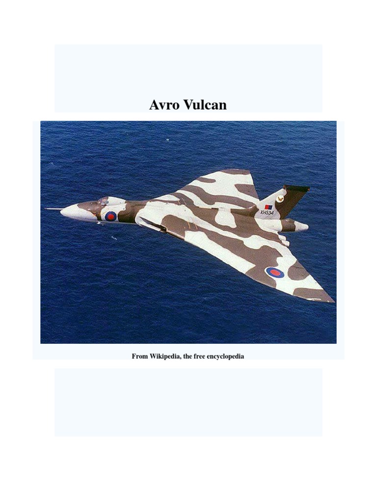 Avro Vulcan | PDF | Aviation | Military Aviation