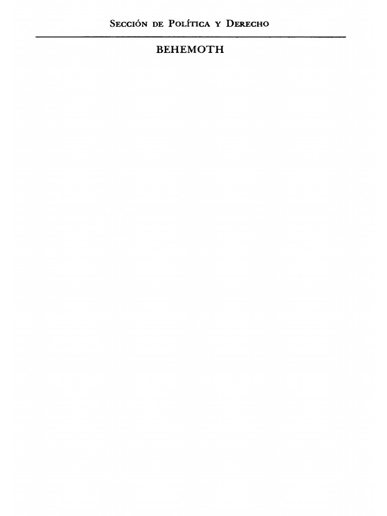 Franz Neumann Behemoth Pensamiento y Accion en El Nacionalsocialismo | PDF | Prusia | Democracia